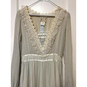 Gunne Sax | Dresses | 98s Gunne Sax Light Blue Lace Prom Dress Prairie ...